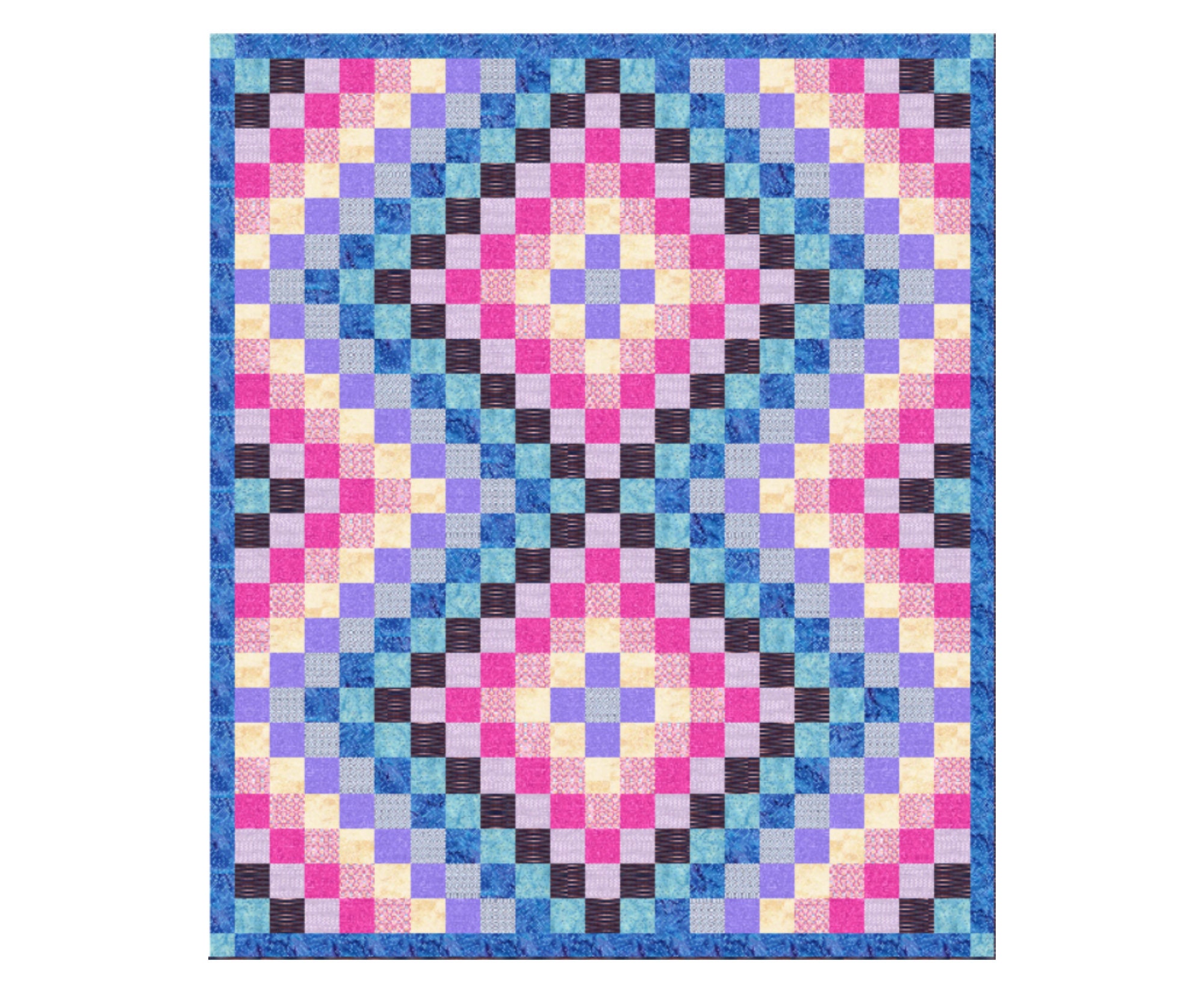 Scrap Squares Downloadable Quilt Block Pattern Pdf Square Quilt Block ...