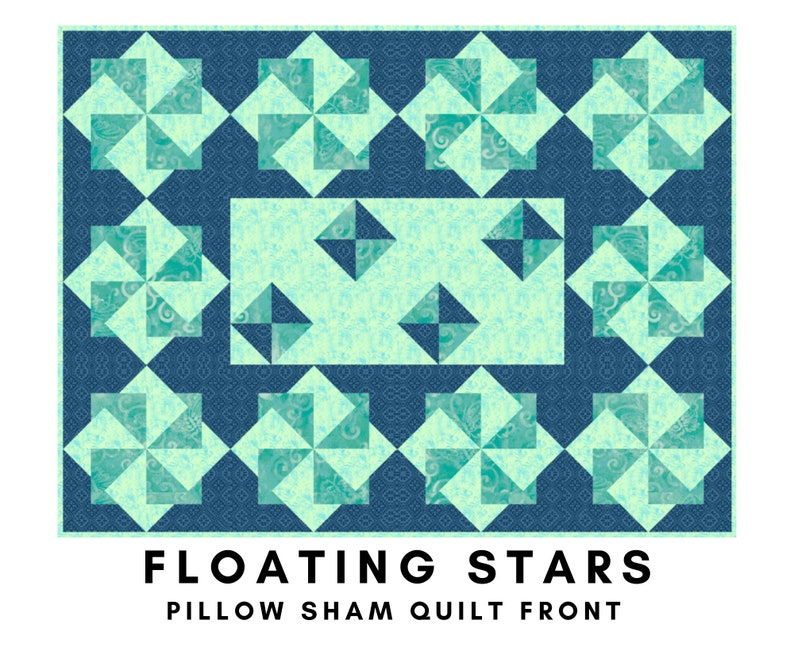 Floating Stars Downloadable Quilt Block Pattern Pdf Stars - Etsy