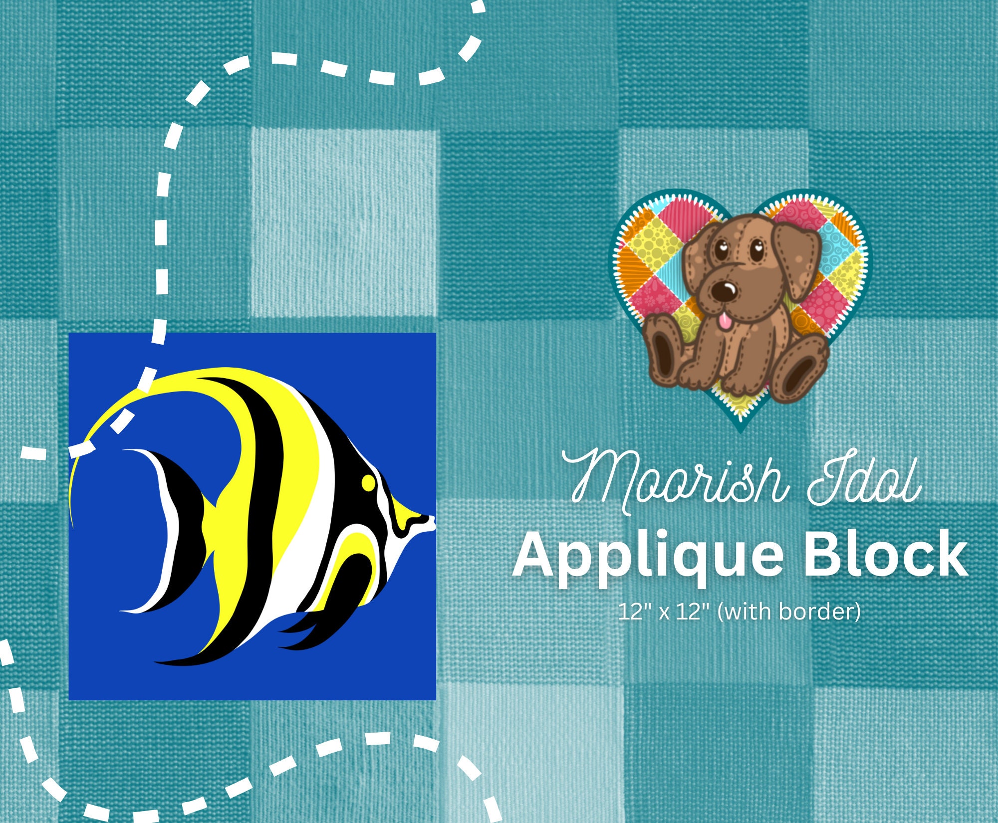 Tropical Fish Applique Quilt Block Pattern | PDF Download - Etsy