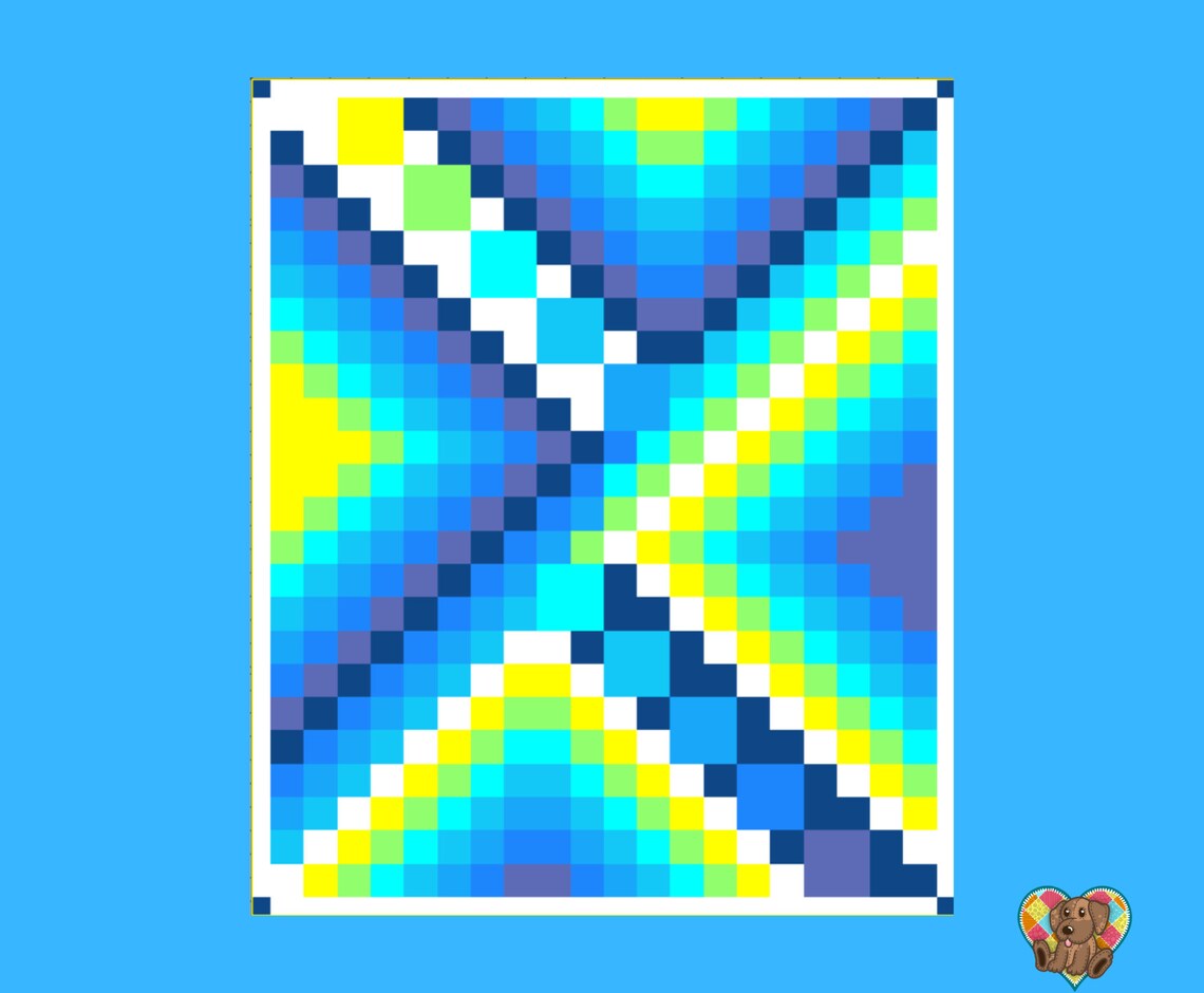 Ombre Gradient Quilt Block Pattern Downloadable PDF Quilt Pattern ...