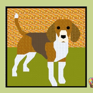 Beagle Quilt Block Pattern Downloadable PDF Quilt Pattern Dog Quilt ...