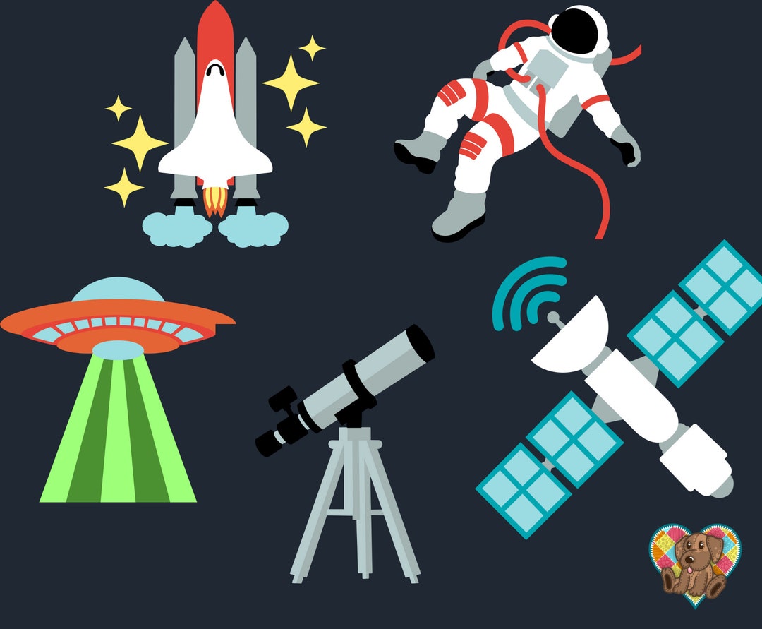 Space Applique Quilt Block Patterns: Astronaut, Shuttle, UFO (PDF ...