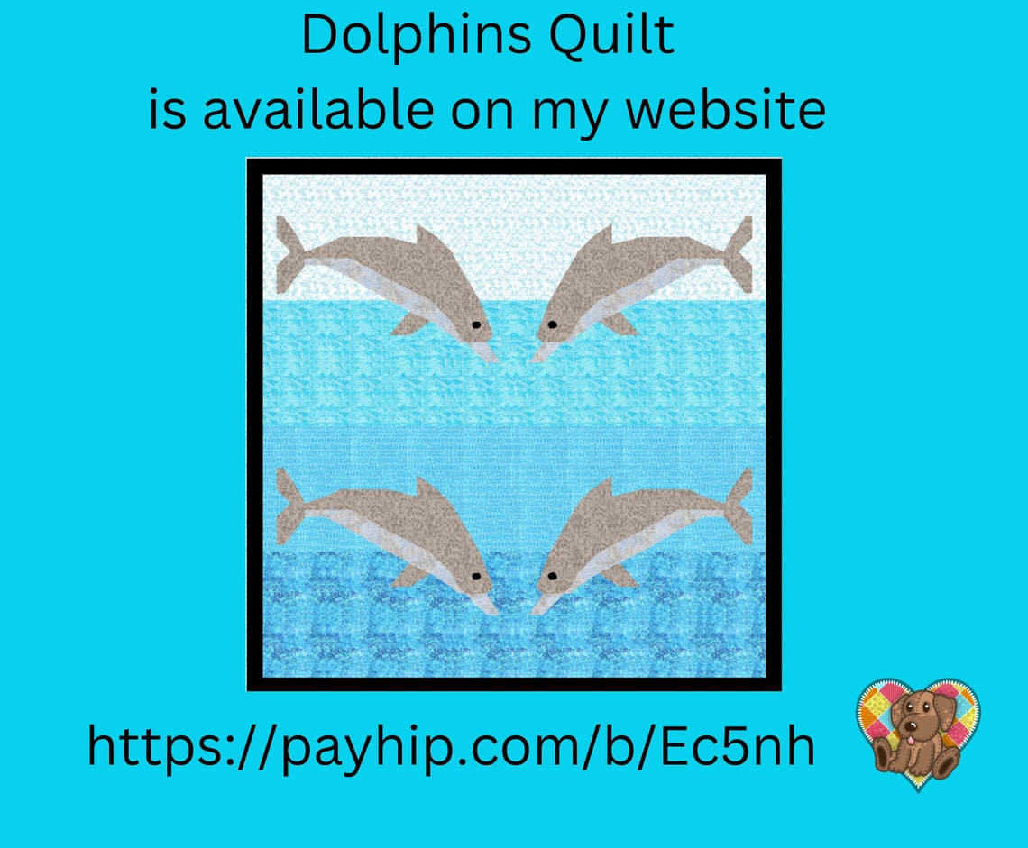 Great White Shark Quilt Block Pattern Downloadable Quilt Pattern Shark ...