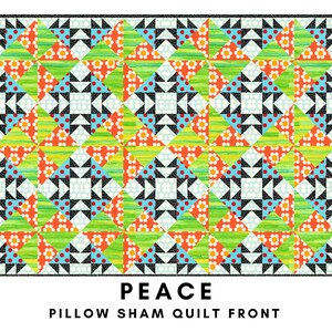 Peace Sign Quilt Block Pdf Pattern Peace Sign Quilt Pattern Pdf Quilt ...