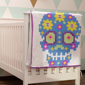 Sugar Skull Quilt Pattern Halloween Quilt Pattern Downloadable PDF ...