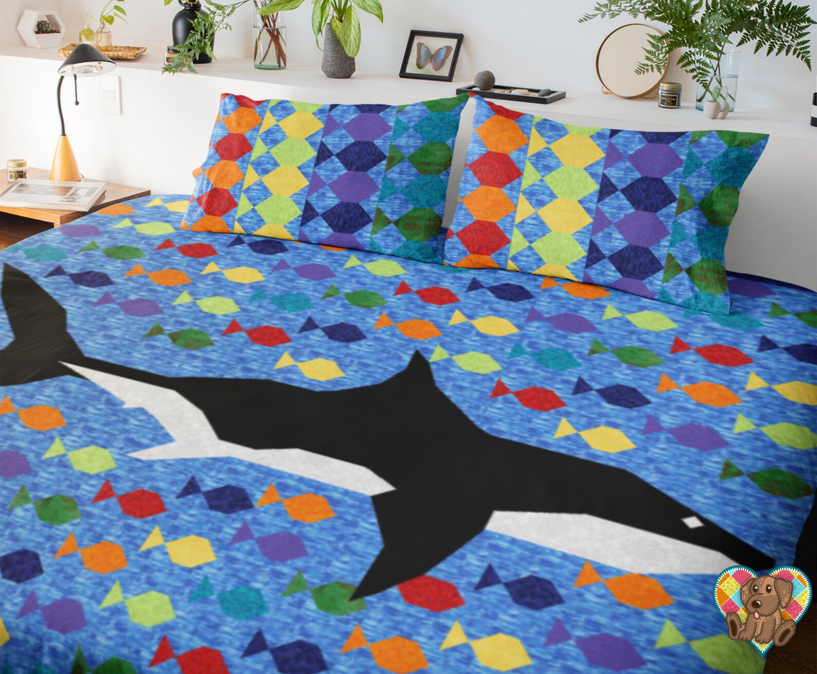 Great White Shark Quilt Block Pattern | Downloadable Quilt Pattern ...