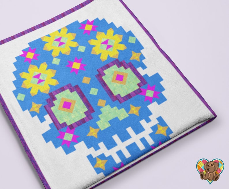 Sugar Skull Quilt Pattern Halloween Quilt Pattern Downloadable PDF ...