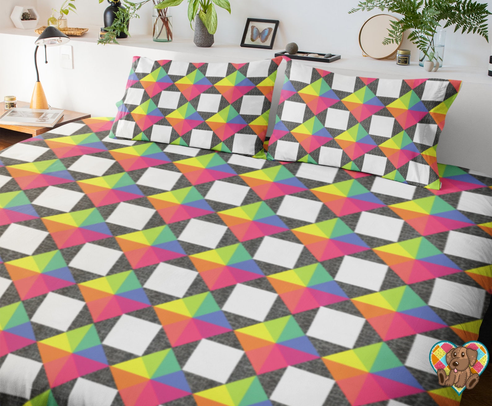 Rainbow Squares Quilt Block Pattern: Beginner-friendly PDF - Etsy