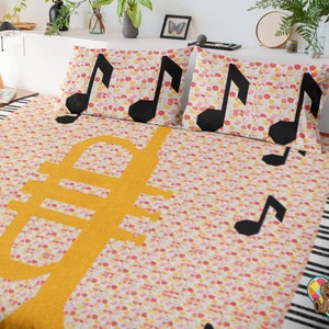 Trumpet Music Downloadable Quilt Block Pattern Pdf | Trumpet Music ...