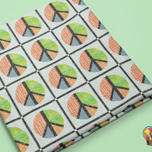 Peace Sign Quilt Block Pdf Pattern Peace Sign Quilt Pattern Pdf Quilt ...