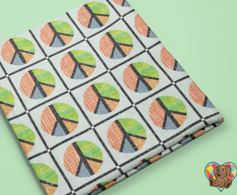 Peace Sign Quilt Block Pdf Pattern Peace Sign Quilt Pattern Pdf Quilt ...