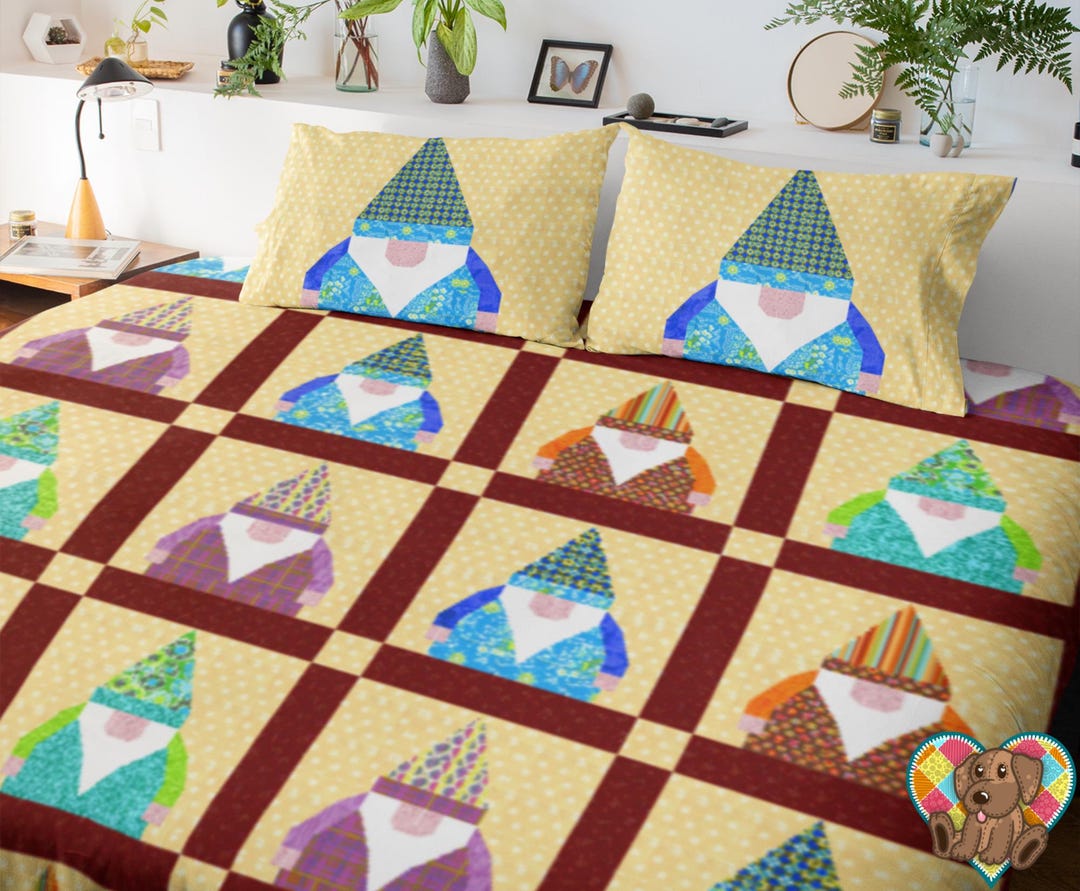 Gnome Quilt Pattern: Mystical Fantasy Quilt (PDF Download) - Etsy