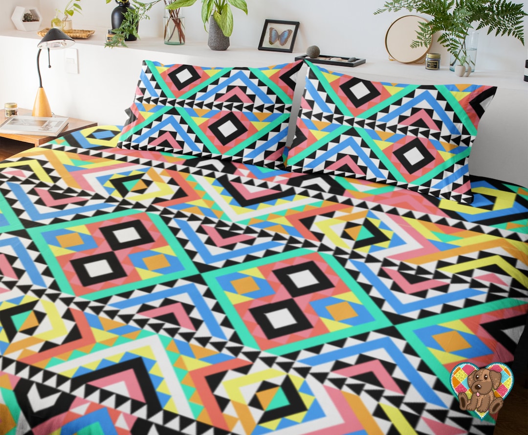 Aztec Inspired Quilt Block Pattern Pdf aztec Quilt Block Pattern ...