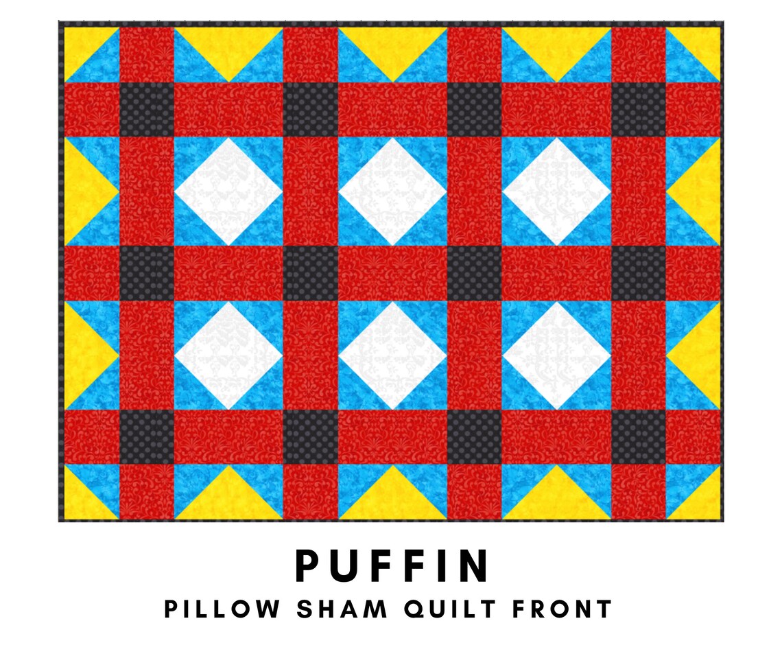 Puffin Downloadable Quilt Block Pdf Pattern Puffin Quilt - Etsy