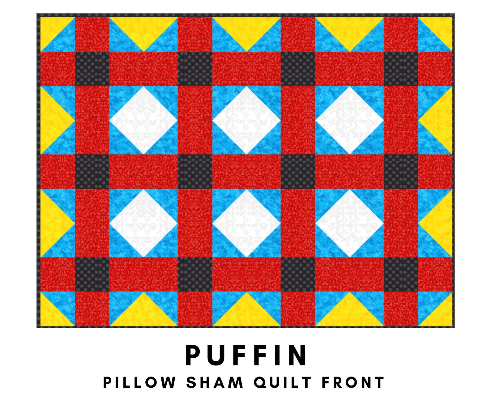 Puffin Downloadable Quilt Block Pdf Pattern Puffin Quilt - Etsy