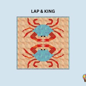 Blue Crab Quilt Pattern | Downloadable Blue Crab Quilt Pattern | Ocean ...