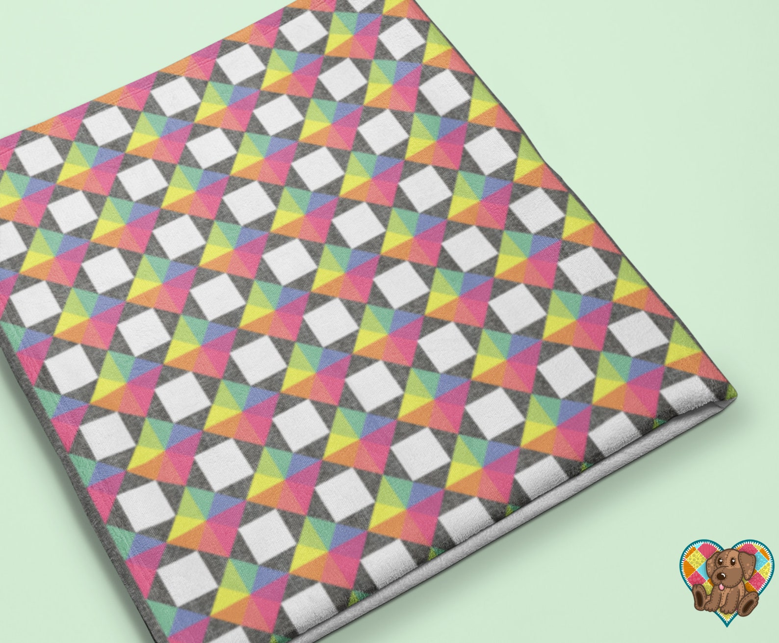 Rainbow Squares Quilt Block Pattern Downloadable PDF Quilt - Etsy