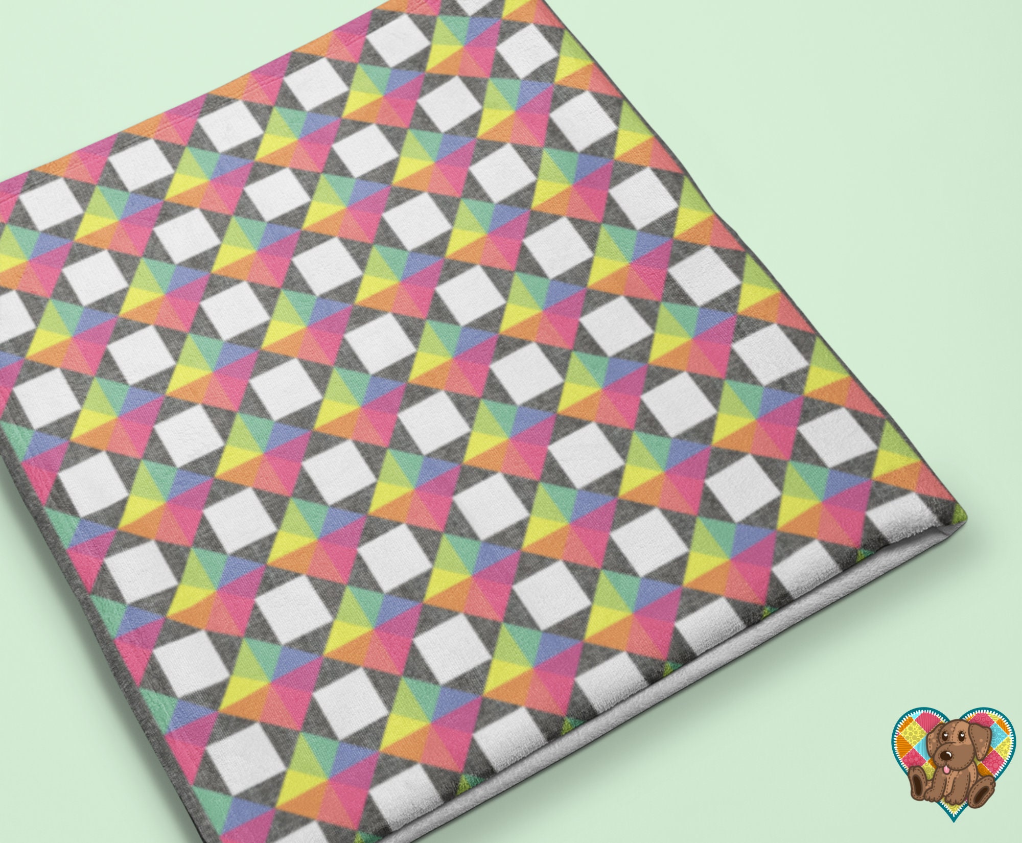 Rainbow Squares Quilt Block Pattern Downloadable PDF Quilt Pattern ...