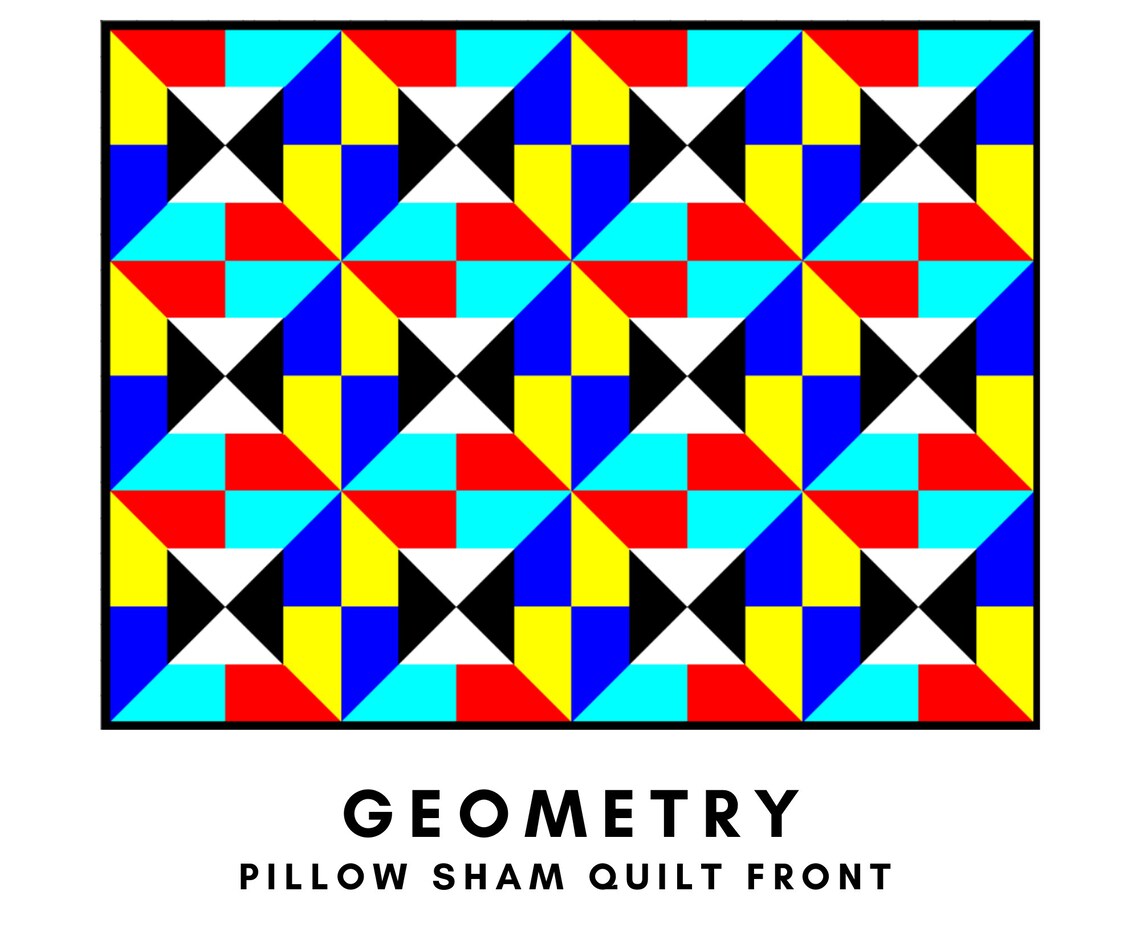 Geometry Block Quilt Pattern Downloadable PDF Quilt Block - Etsy