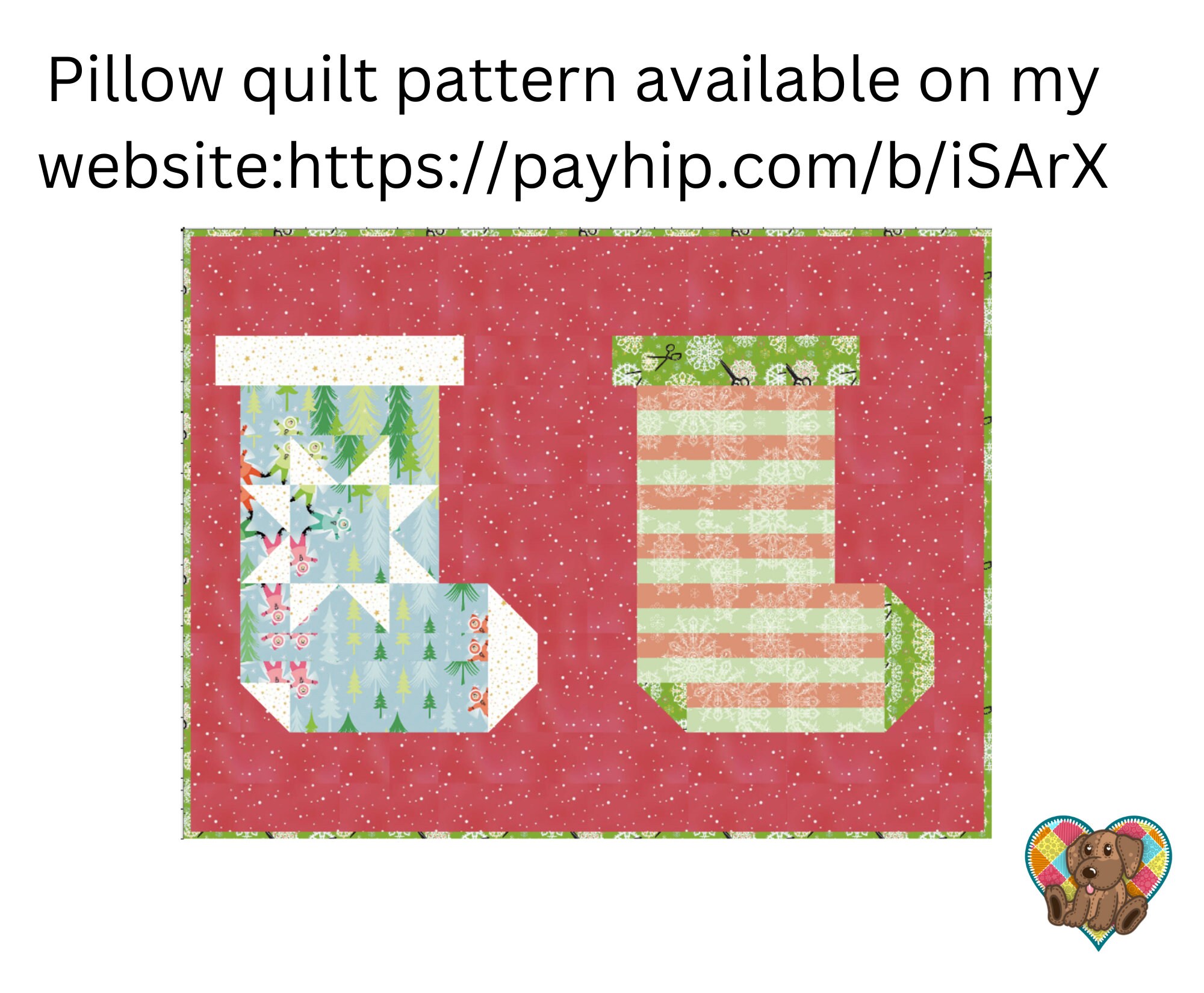 Christmas Stockings Quilt Block Pattern: Downloadable PDF - Etsy