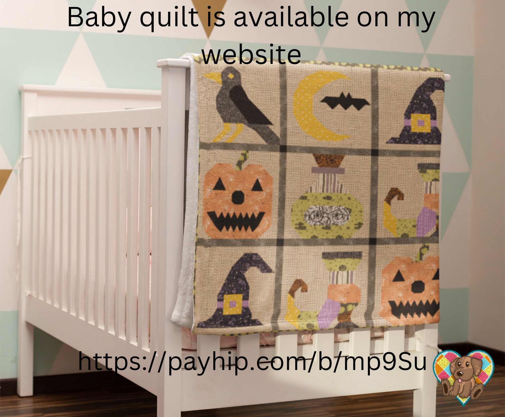 Halloween Witch Downloadable Quilt Pattern Halloween Quilt Pattern ...