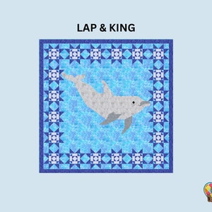 Dolphin Quilt Block Pattern | Downloadable PDF Quilt Pattern | Dolphin ...