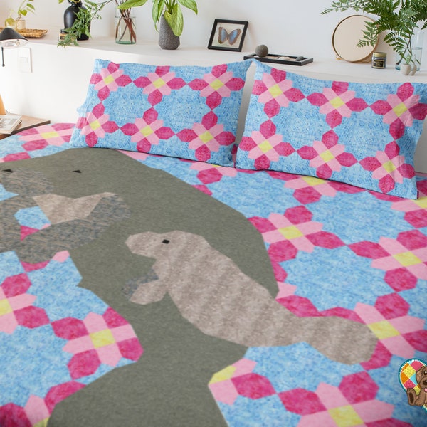 Manatee Quilt - Etsy