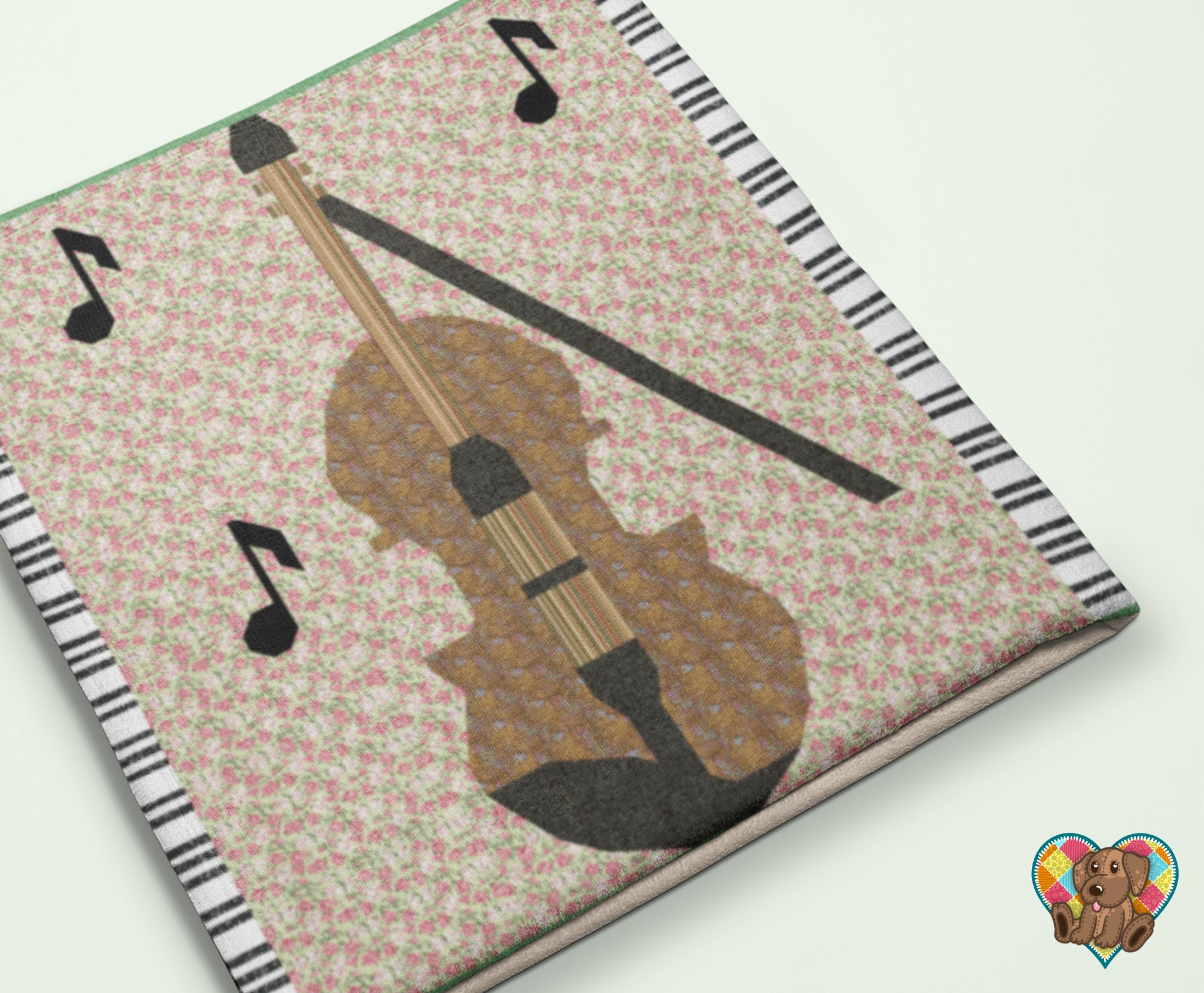 Violin Music Quilt Pattern: Lap, Twin, Queen, King Sizes (PDF ...