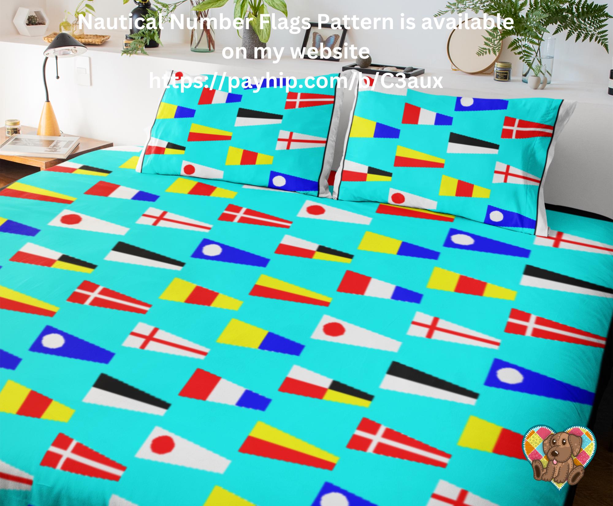 Nautical Flags Quilt Pattern: Beginner Ocean Theme (PDF Download) - Etsy