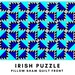 Irish Puzzle Quilt Block Pattern Downloadable PDF Quilt Pattern Irish ...