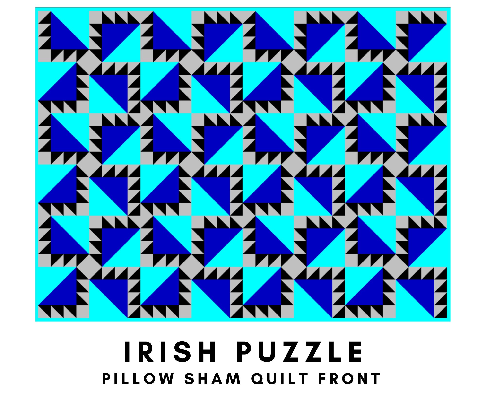 Irish Puzzle Quilt Block Pattern Downloadable PDF Quilt Pattern Irish ...