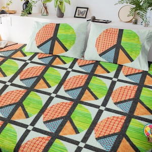 Peace Sign Quilt Block Pdf Pattern | Peace Sign Quilt Pattern Pdf ...