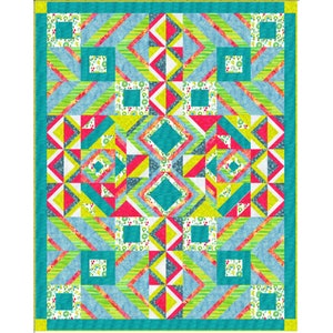 Colorful Collage Quilt Block Pattern Downloadable PDF Quilt | Etsy