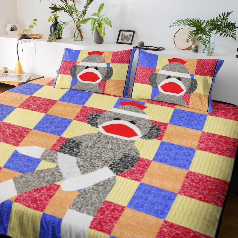 Monkey Quilt - Etsy