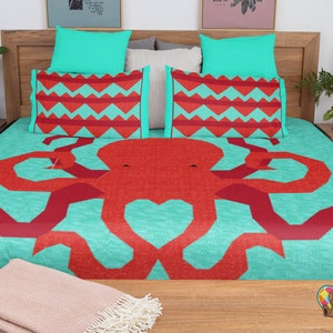Octopus Quilt Pattern: Ocean Design (PDF Download) - Etsy