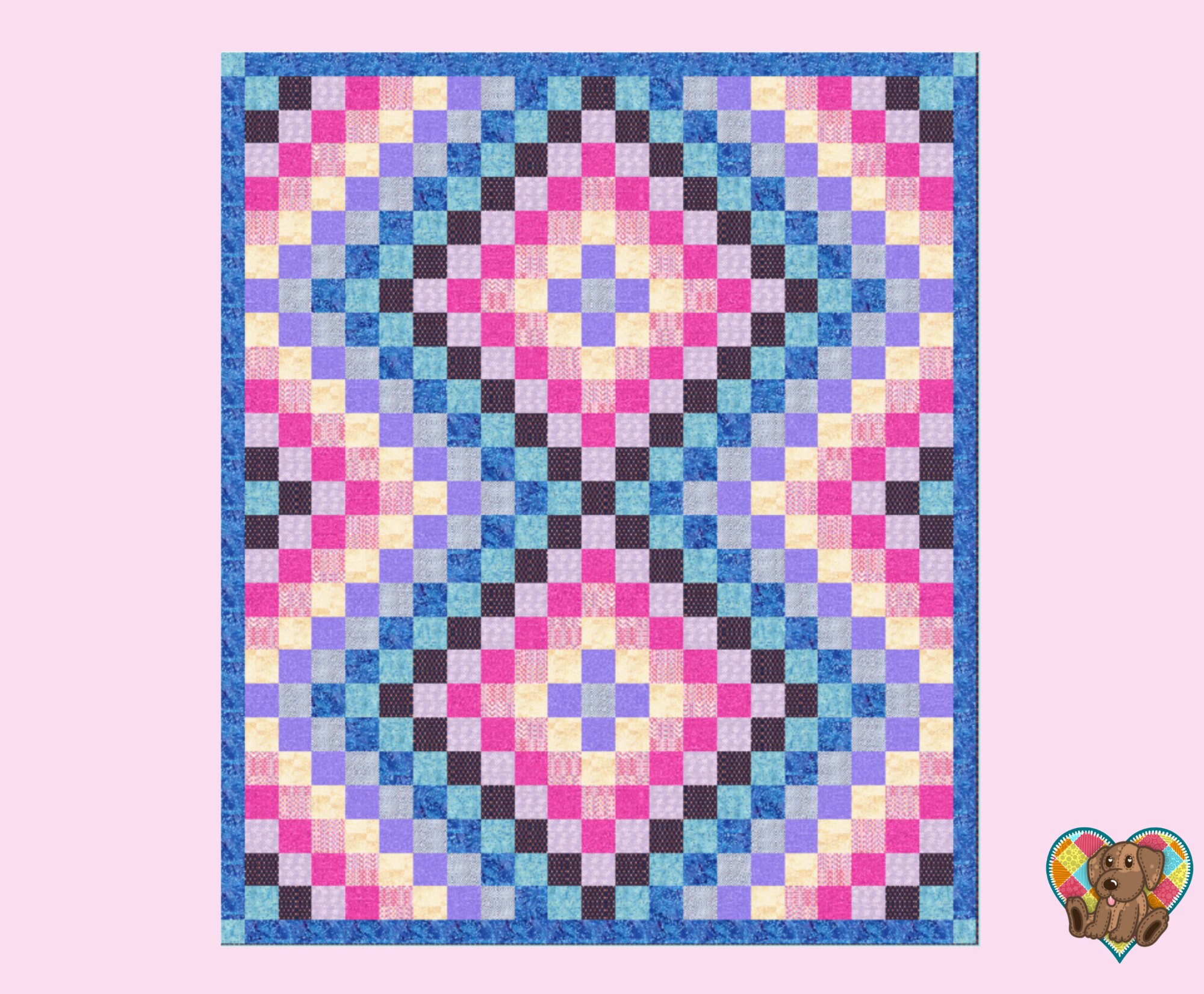 Scrap Squares Downloadable Quilt Block Pattern Pdf | Square Quilt Block ...