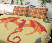 Boris the Dragon Quilt Pattern - Etsy Canada