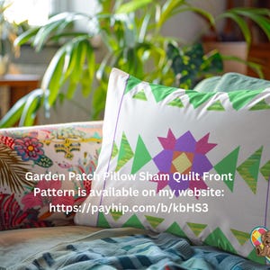 Garden Patch Quilt Pattern | Downloadable PDF Flower Garden Quilt ...