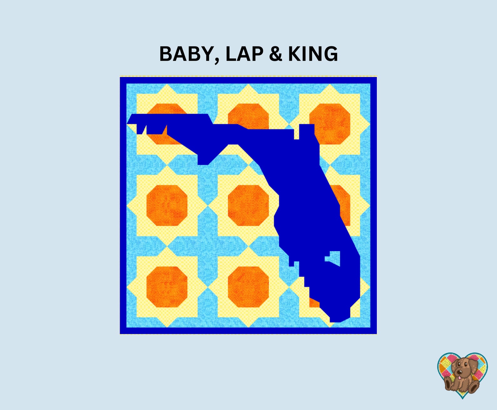 Florida Quilt Block Pdf Pattern| State Quilt Block Pdf Pattern| Quilt ...