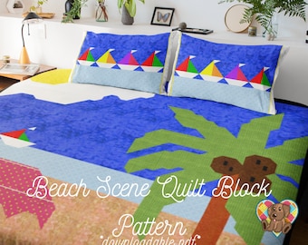 Beach Quilt Pattern - Etsy