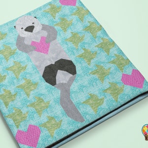 Otter Quilt Pattern Pdf | Downloadable PDF Otter Quilt Pattern | Pretty ...
