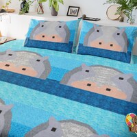 Chloe the Hippo, Quilt Pattern - Etsy