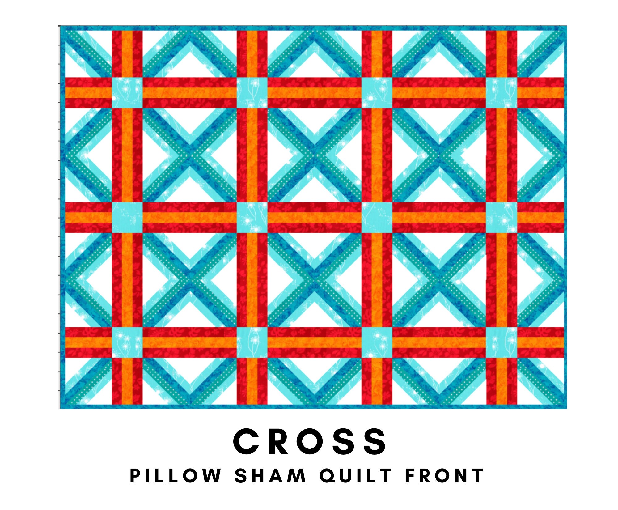 Cross 7 Quilt Block Pdf Pattern Cross Quilt Block Pattern Quilt Block ...