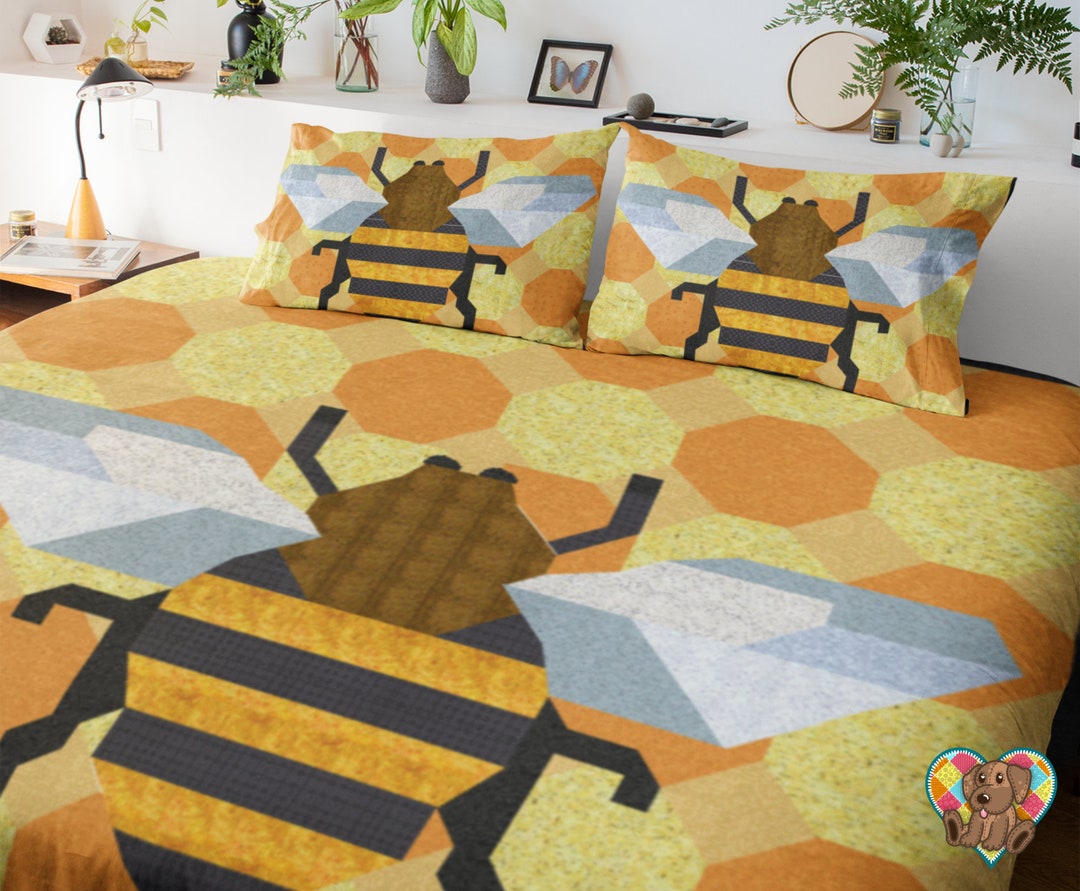 Honey Bee Quilt Pattern Pdf Downloadable PDF Quilt Pattern Bee Quilt ...