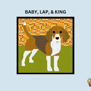 Beagle Quilt Pattern Pdf | Downloadable PDF Quilt Pattern | Dog Quilt ...