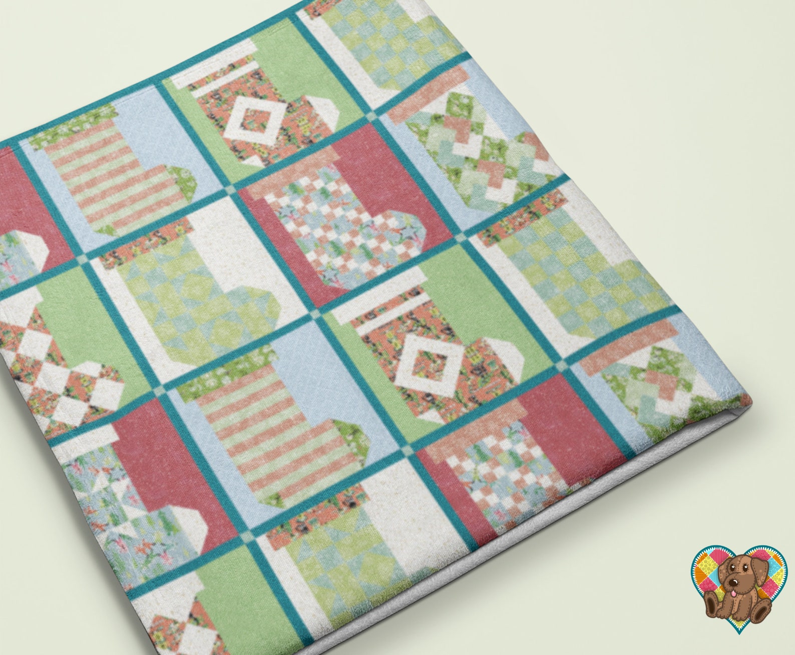 Christmas Stockings Quilt Block Pattern Downloadable Christmas Quilt ...