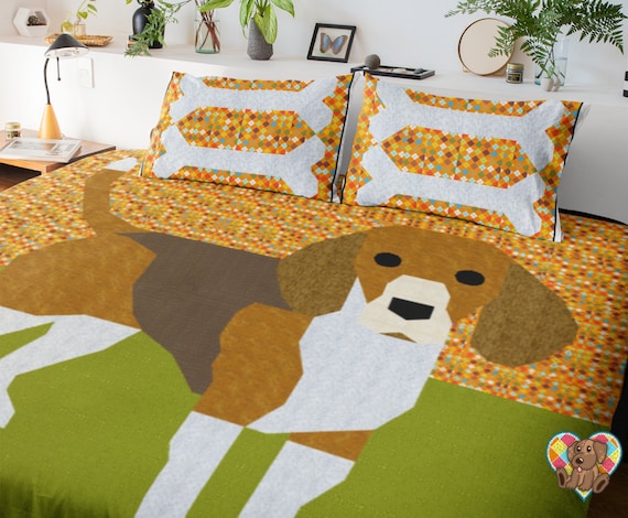 Beagle Quilt Block Pattern Downloadable PDF Quilt Pattern - Etsy