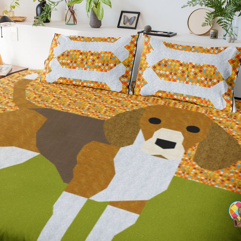 Dog Quilt Block Pattern - Etsy
