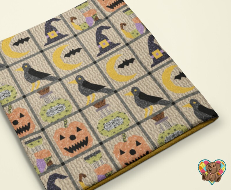 Halloween Witch Downloadable Quilt Pattern Halloween Quilt Pattern ...