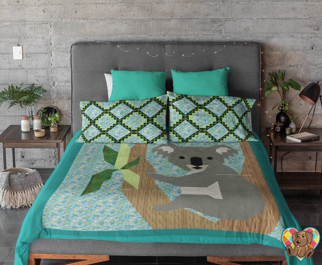 Koala Quilt Block Pattern | Downloadable PDF Koala Quilt Pattern ...